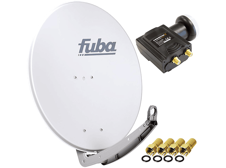 FUBA daa 780 Satellitenantenne Aluminium in Grau HDTV 3D 4KDELUXE Twin ...