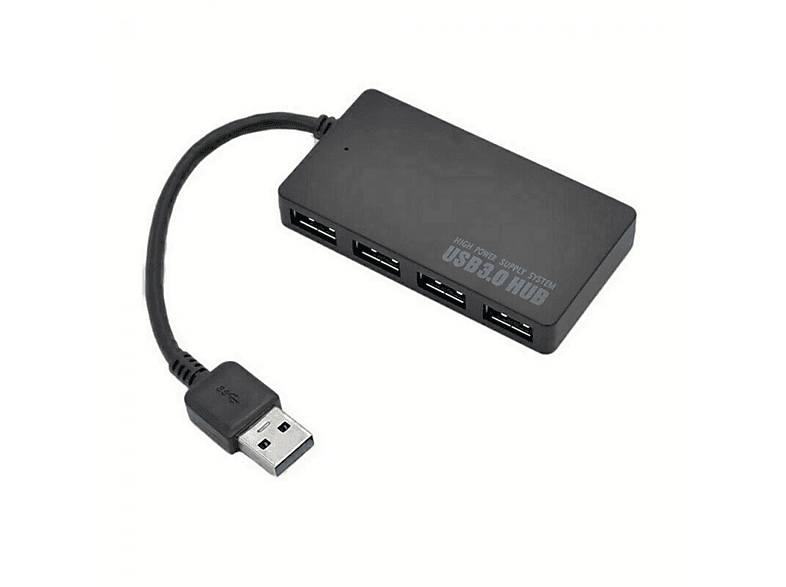 INF USB 3.0 Hub mit 4 Ports USB Hub, Schwarz | SATURN