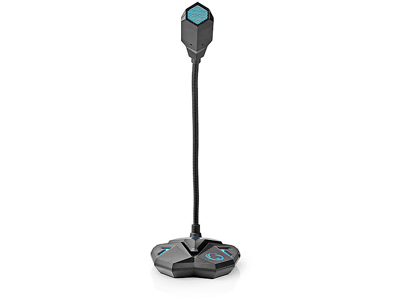 Micrófono gaming | GMICGU100BK NEDIS, -30 dB, Negro, Azul | MediaMarkt