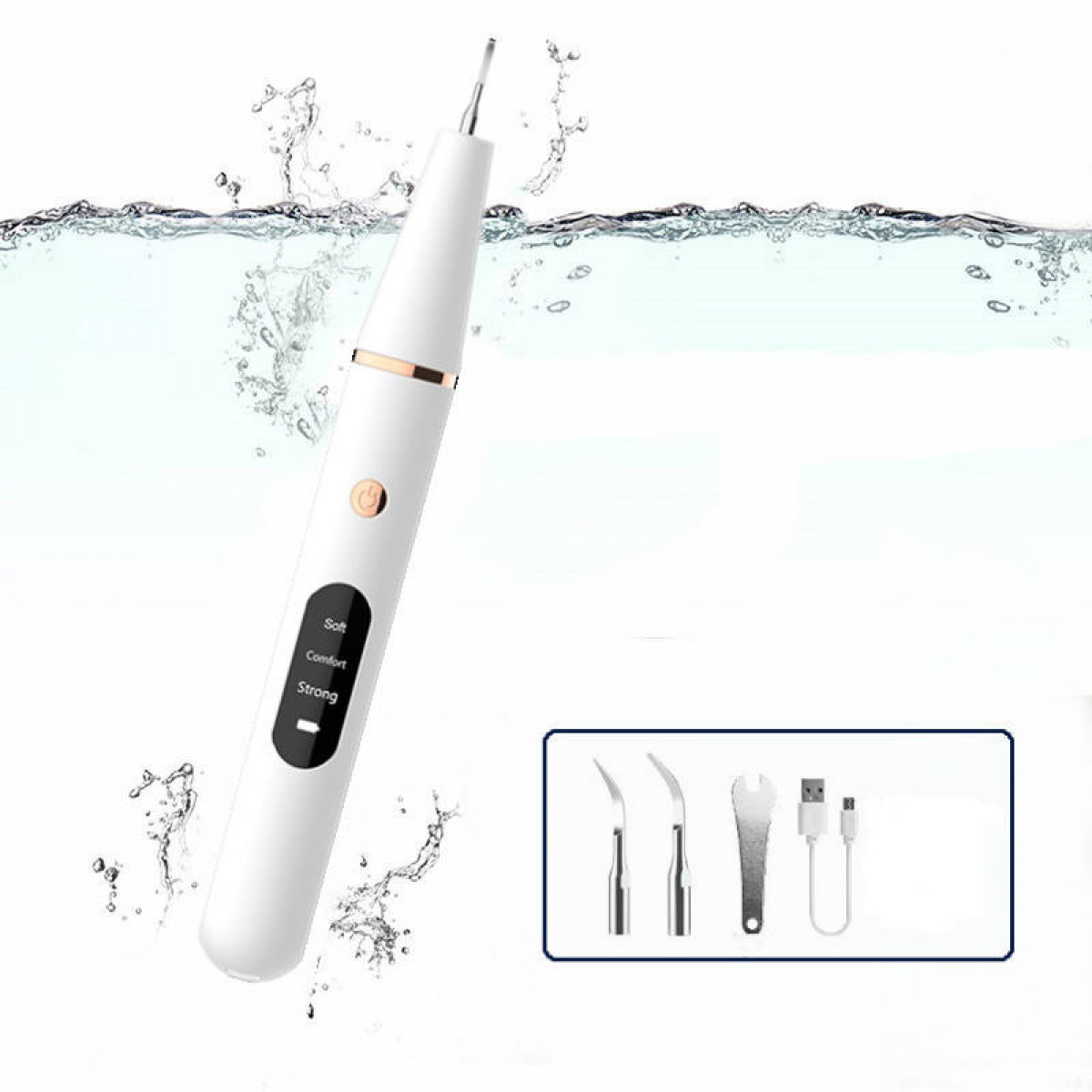 INF Ultraschall-Zahnstein-Entferner mit verschiedenen Reinigungsköpfen ...