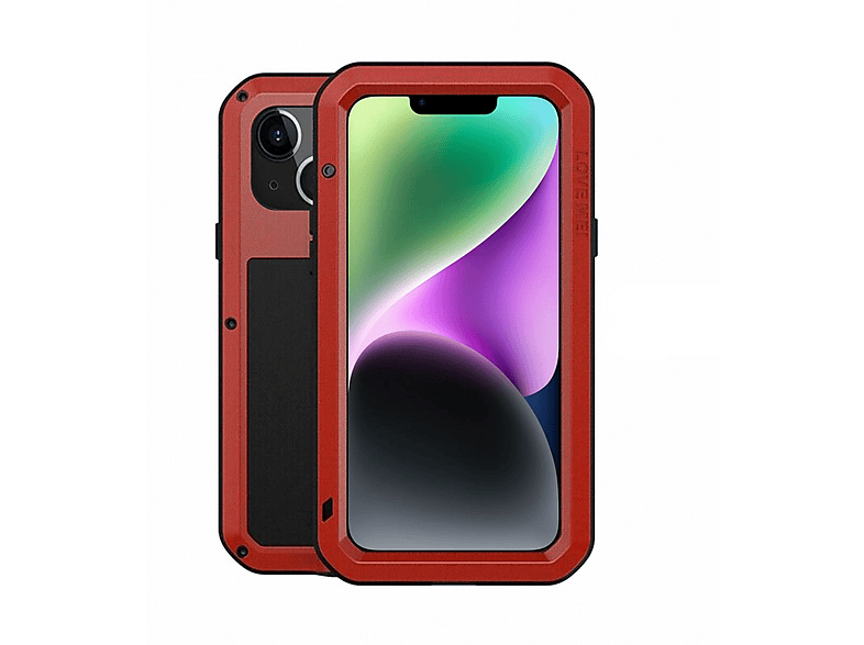LOVEMEI Powerful, Full Cover, Apple, iPhone 14, Rot | MediaMarkt