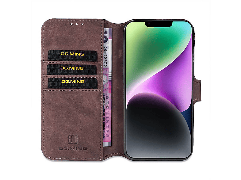 DG MING 3-karten, Bookcover, Apple, iPhone 14, Coffee | SATURN