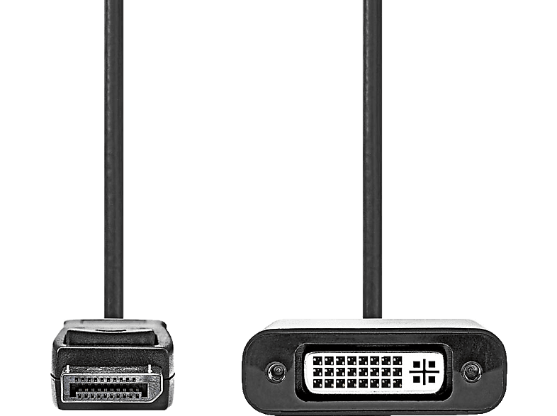 NEDIS CCGB37250BK02 Displayport-Adapter, Schwarz | MediaMarkt