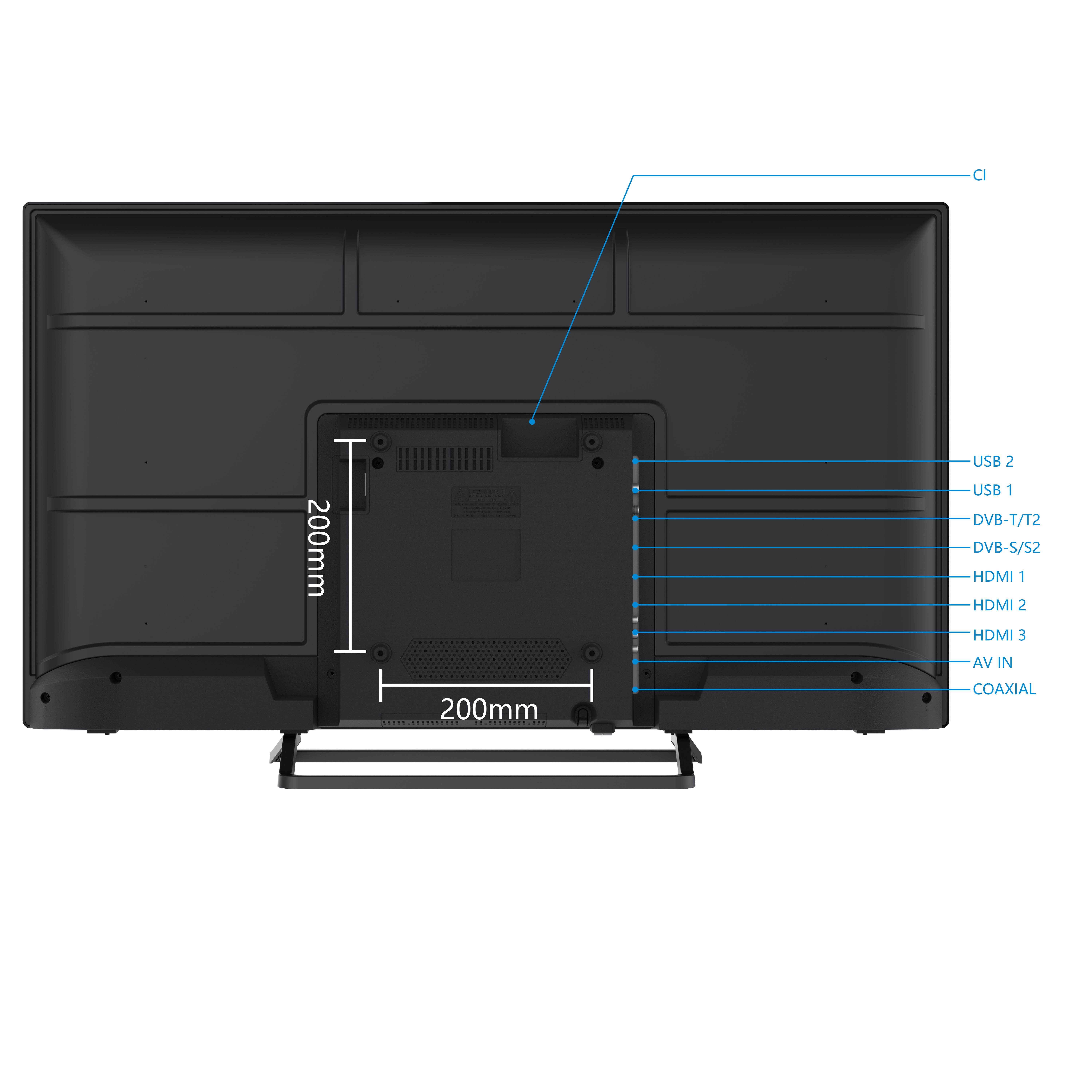 SMART TECH 40 Zoll Non Smart TV 40FN10T3 LED TV (Flat, 40 Zoll / 101,60 ...