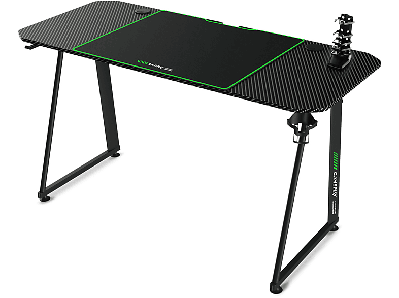 Mesa de escritorio gaming - GAMEPLAY CARBON MC-HAUS, madera y acero ...