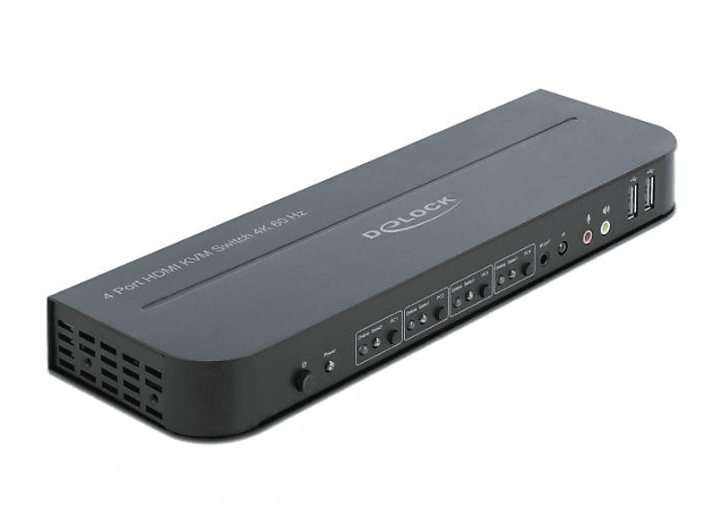 DELOCK DELOCK HDMI KVM Switch 4K 60Hz USB 3.0 + Audio Signalsteuerung ...