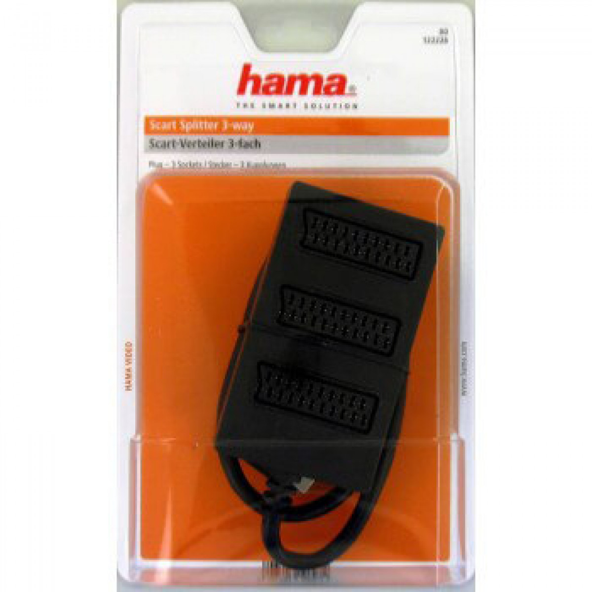 HAMA HAMA Abzweigdose Scart 3 Stk. Scart-Eingänge Scart-Anschluss ...
