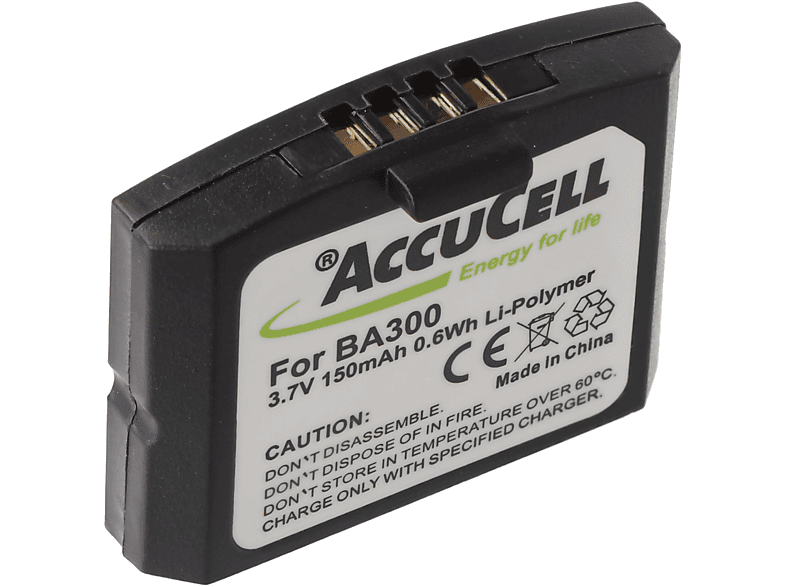 ACCUCELL Akku passend für Sennheiser RI410 Li-Ion Akku 150m Li-Ion | Lithium-Ionen MP3-Akku, 140 ...