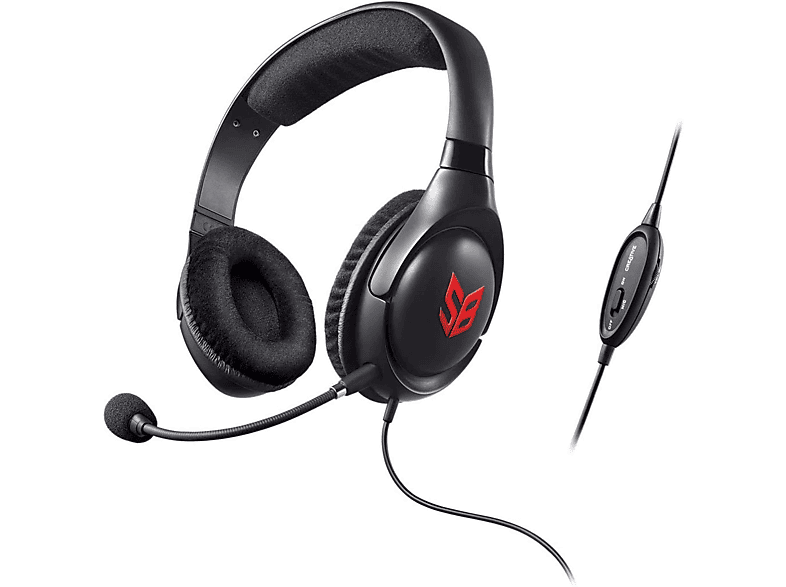 CREATIVE GH0320 HS-810, Over-ear Gaming Headset Schwarz | MediaMarkt