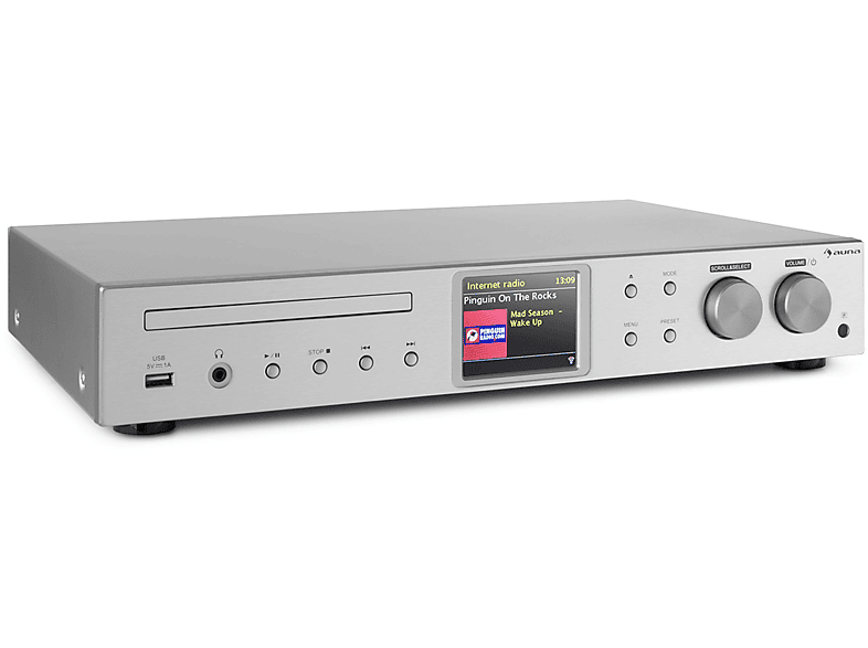 AUNA iTuner CD HiFi-Receiver (Silber-Metallic) | MediaMarkt