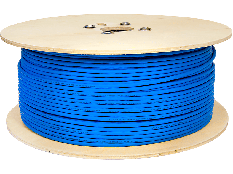 PREMIUMX 500m CAT 8 Netzwerkkabel Simplex LAN Kabel Ethernet Datenkabel ...