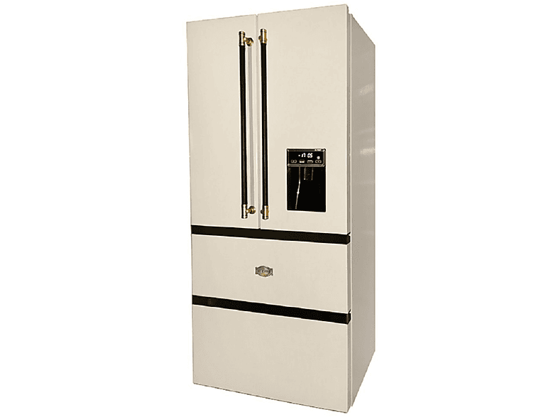 KAISER KS 80425 ElfEm AD/BE Side by Side Kühlgefrier Kombi (E, 1830 mm hoch, Elfenbein) | SATURN