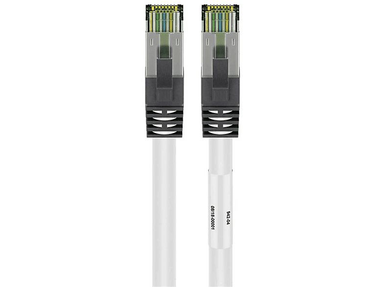 GOOBAY 55125 CAT 8.1 S/FTP LSZH CU WEISS 2M, Netzwerkkabel, 2 m | SATURN