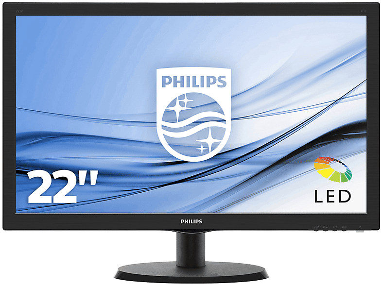 Monitor | PHILIPS 223V5LSB2/10, 21,5 ", Full-HD, 5 ms, 76 MHz, Negro ...