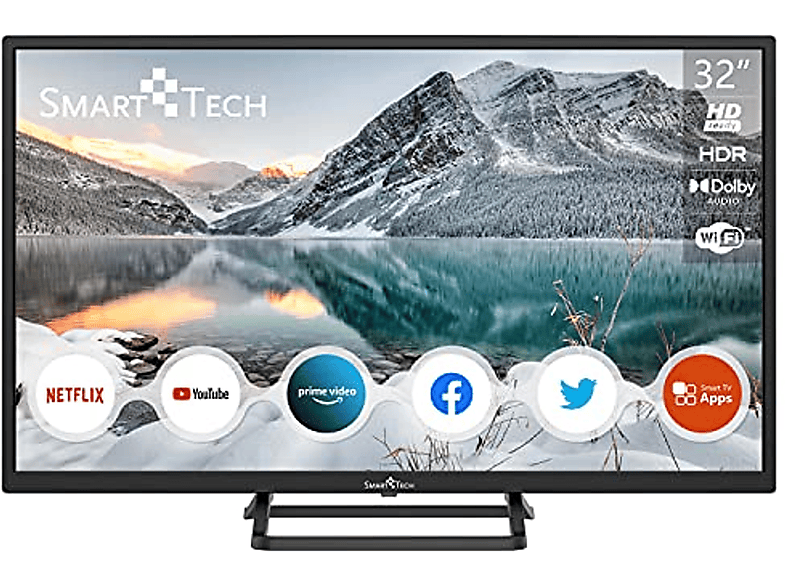 TV LED 32" | SMART TECH MX SMT32N30HV1U1B1, HD, DVB-T2 (H.265), Negro ...