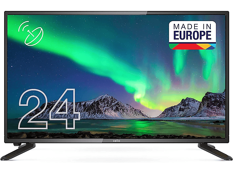 TV LED 24" | CELLO C2420SDE, HD, DVB-T2 (H.265), Negro | MediaMarkt