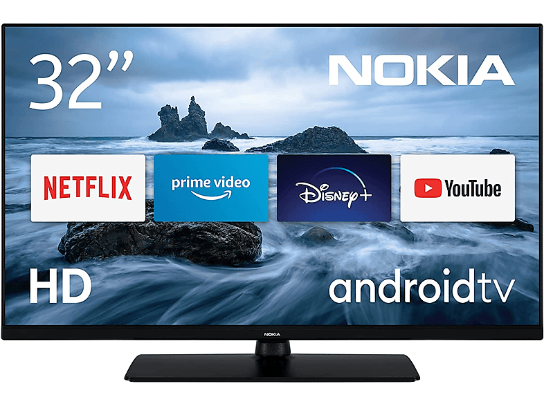 NOKIA HNE32GV210 LED TV (Flat, 32 Zoll / 81,28 cm, HD, Android ...