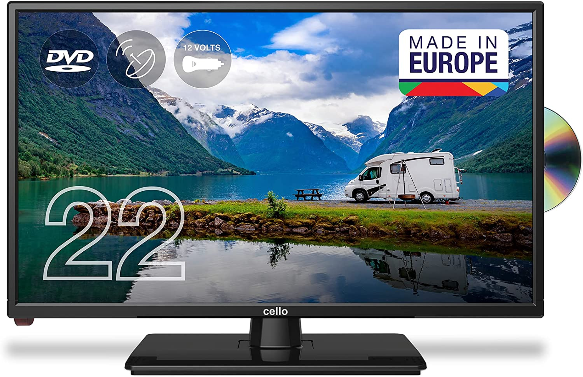 TV LED 22" | CELLO C2220FMTRDE, Full-HD, DVB-T2 (H.265), Negro | MediaMarkt