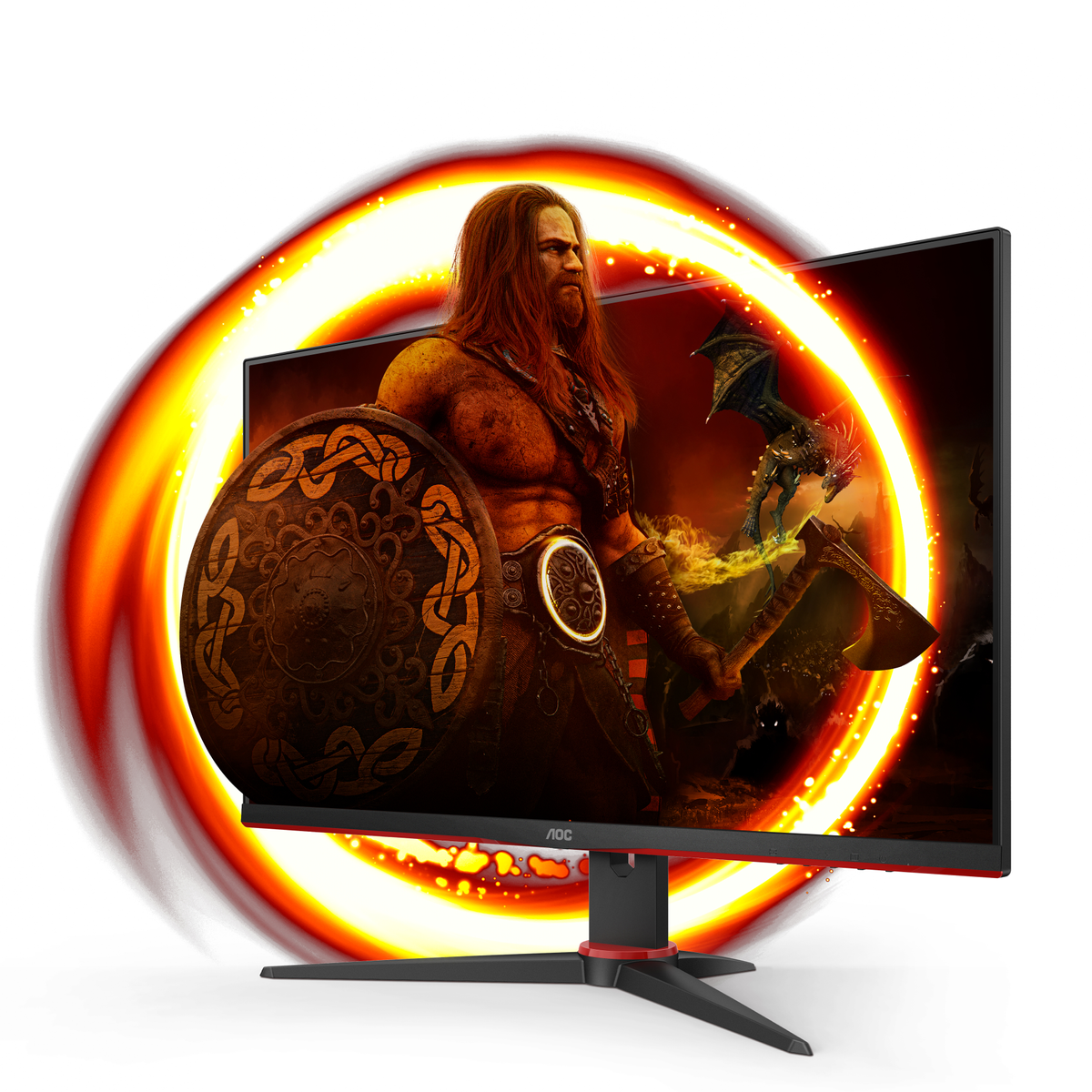 AOC 24G2SAE/BK 24 Zoll Full-HD Gaming Monitor (1 ms Reaktionszeit, 165 ...