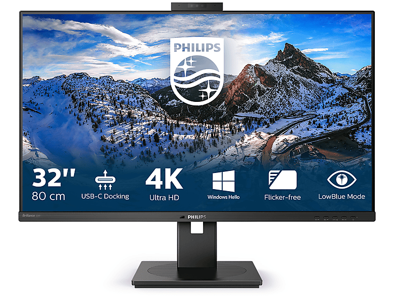 PHILIPS P Line 329P1H/00 31,5 Zoll UHD 4K Monitor (4 ms Reaktionszeit ...