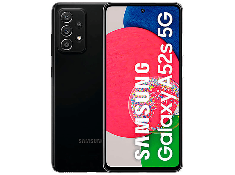 SAMSUNG GALAXY A52S 5G EE 128GB BLACK 128 GB Awesome Black Dual SIM ...