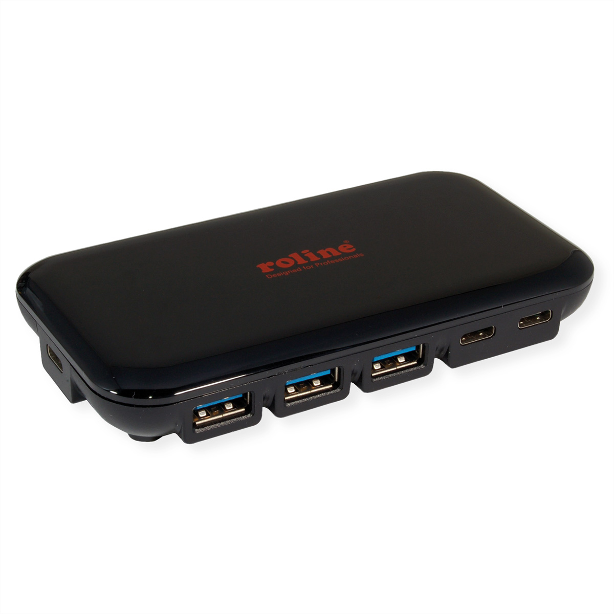 ROLINE USB 3.2 Gen 2 Hub, 7-fach (3x Typ C + 4x Typ A), USB Hub ...
