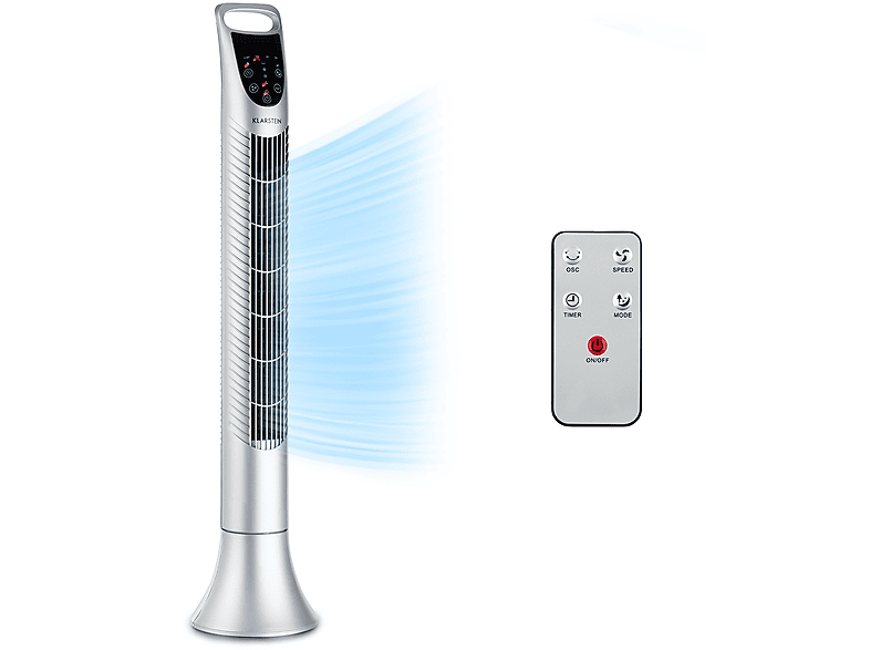 KLARSTEIN Mount Everest Standventilator,Turmventilator Silber-Metallic ...