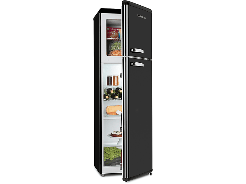 KLARSTEIN Audrey Reto Kühlschrank (E, 172 cm hoch, Schwarz) | MediaMarkt