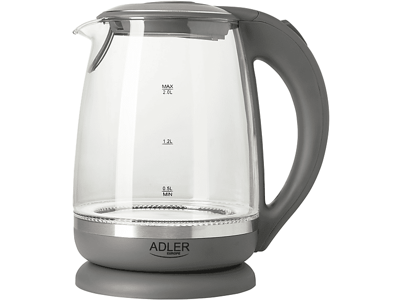 ADLER AD 1286 Wasserkocher, Grau | MediaMarkt