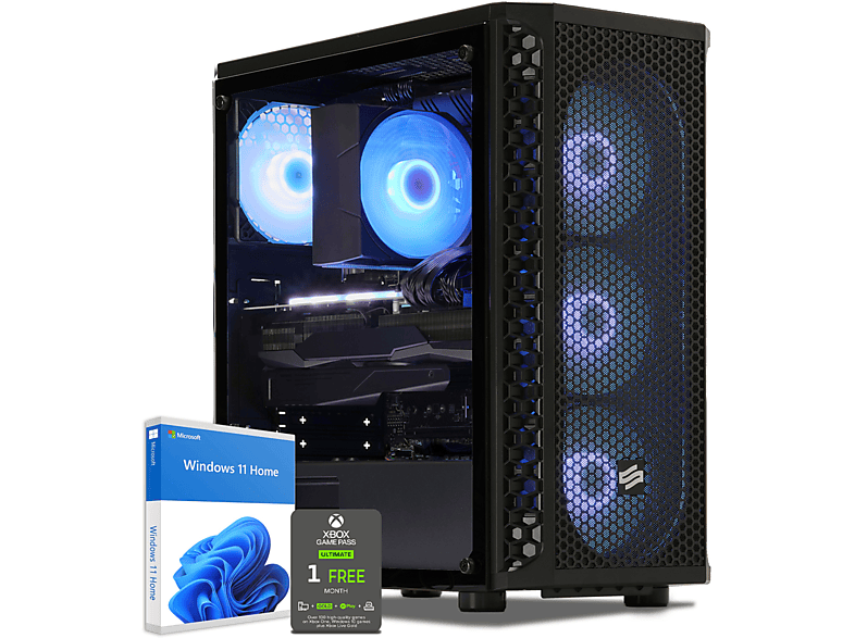 SEDATECH AMD Ryzen 5 5600X, Windows 11 Home mehrsprachig, Gaming PC ...