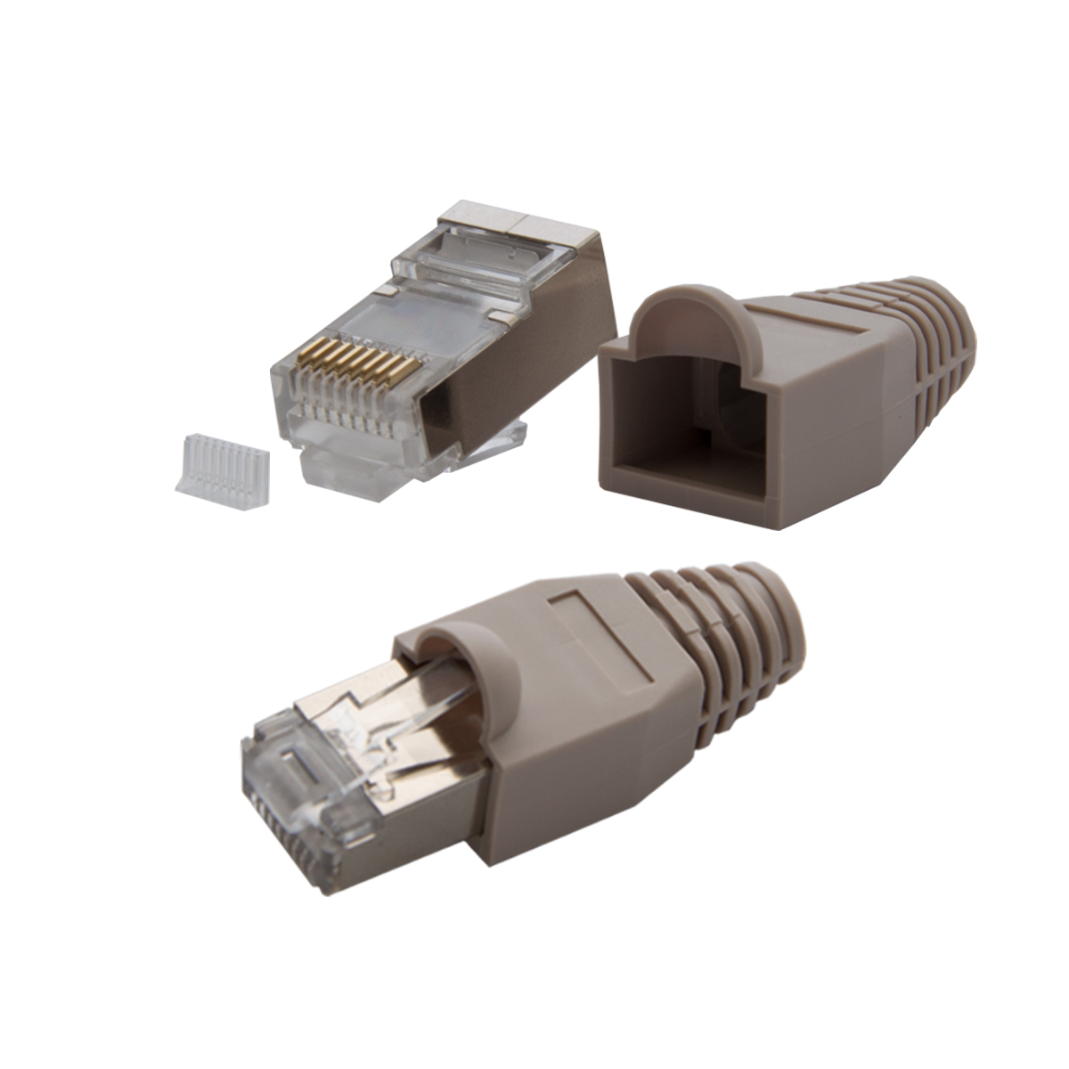 PREMIUMX 10x Crimpstecker RJ45 CAT5e CAT6 Internet LAN Netzwerk ...