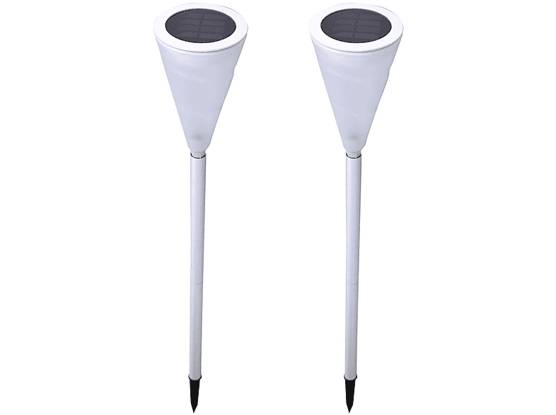 LUMI JARDIN 2x CREAMY Solar-Leuchte, Weiß | MediaMarkt