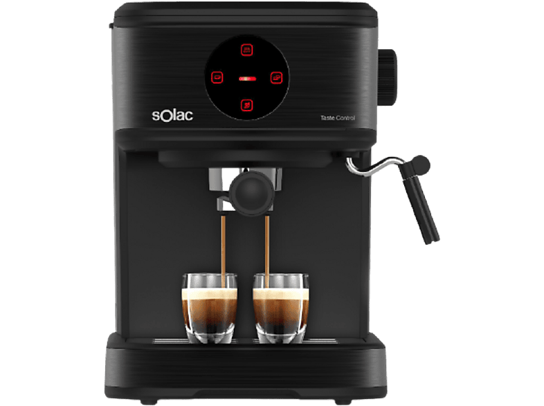 Cafetera express | SOLAC CE4498, 20 bar, 850 W, 2 tazas, Inox | MediaMarkt
