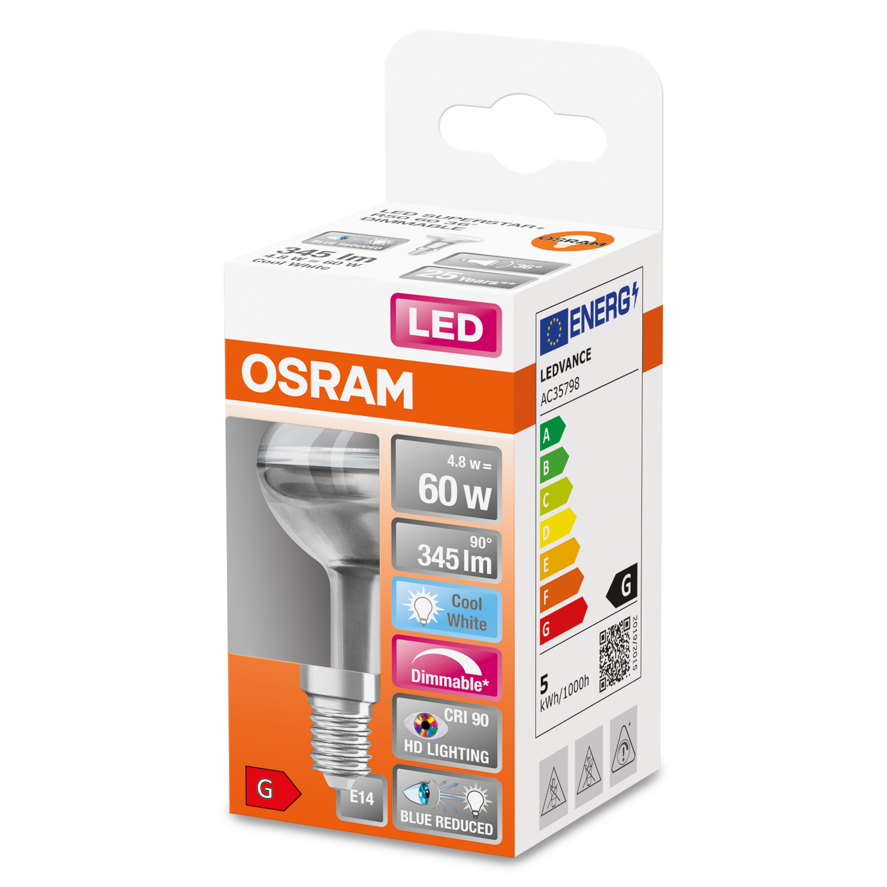 OSRAM LED SUPERSTAR PLUS R80 LED Reflektor-Lampe E27 Warmweiß 345 Lumen | MediaMarkt