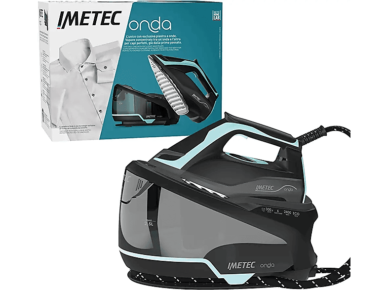 Centro de planchado | IMETEC 9028, 2,5 l, Negro | MediaMarkt