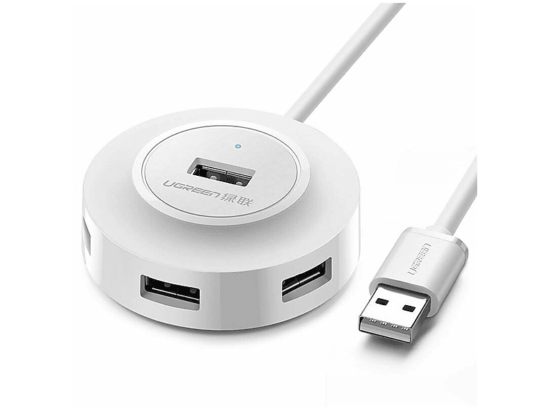 UGREEN CR106, USB Hub, Weiß | MediaMarkt