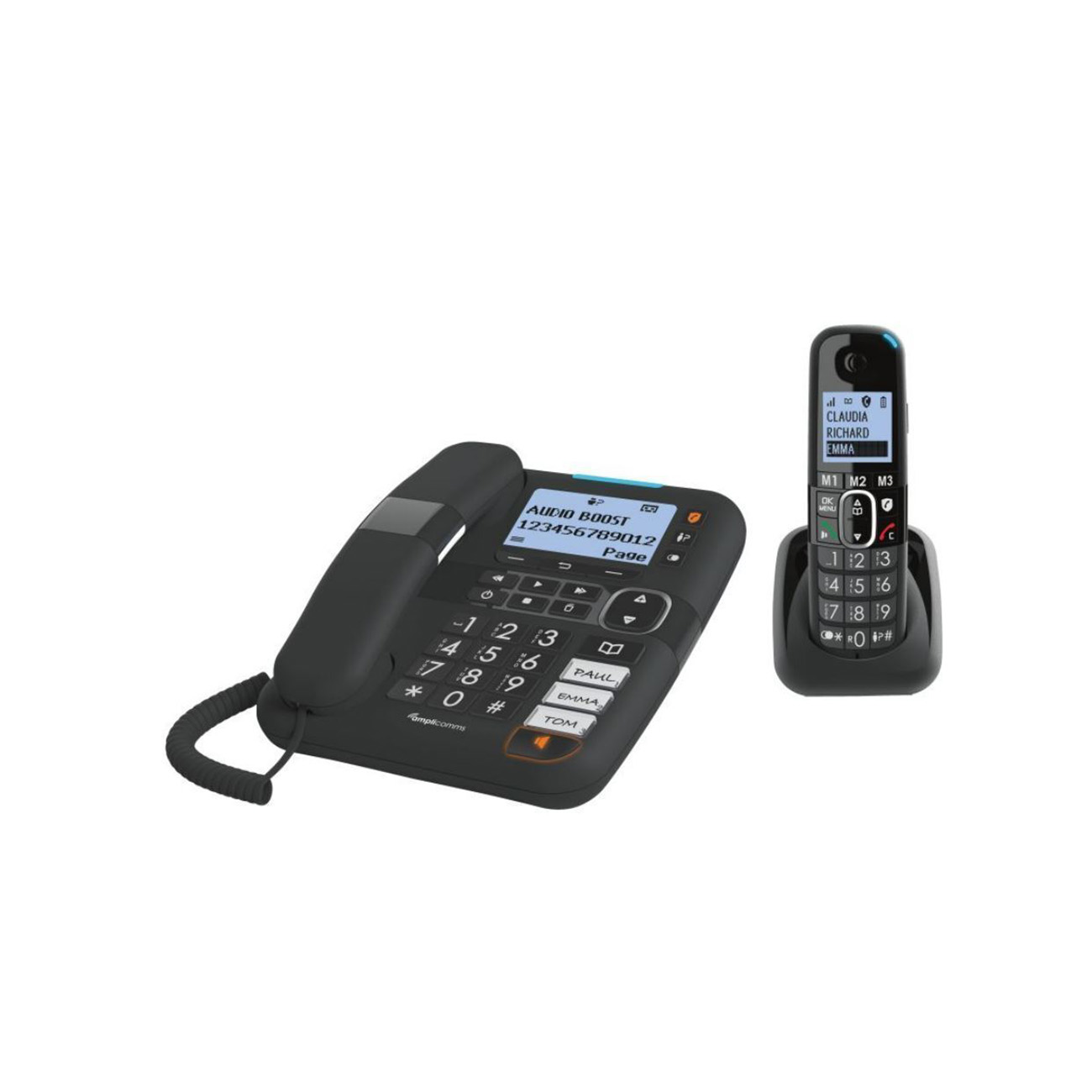 AMPLICOMMS Bigtel 1580 Senioren Huistelefoon + Dect telefoon | MediaMarkt