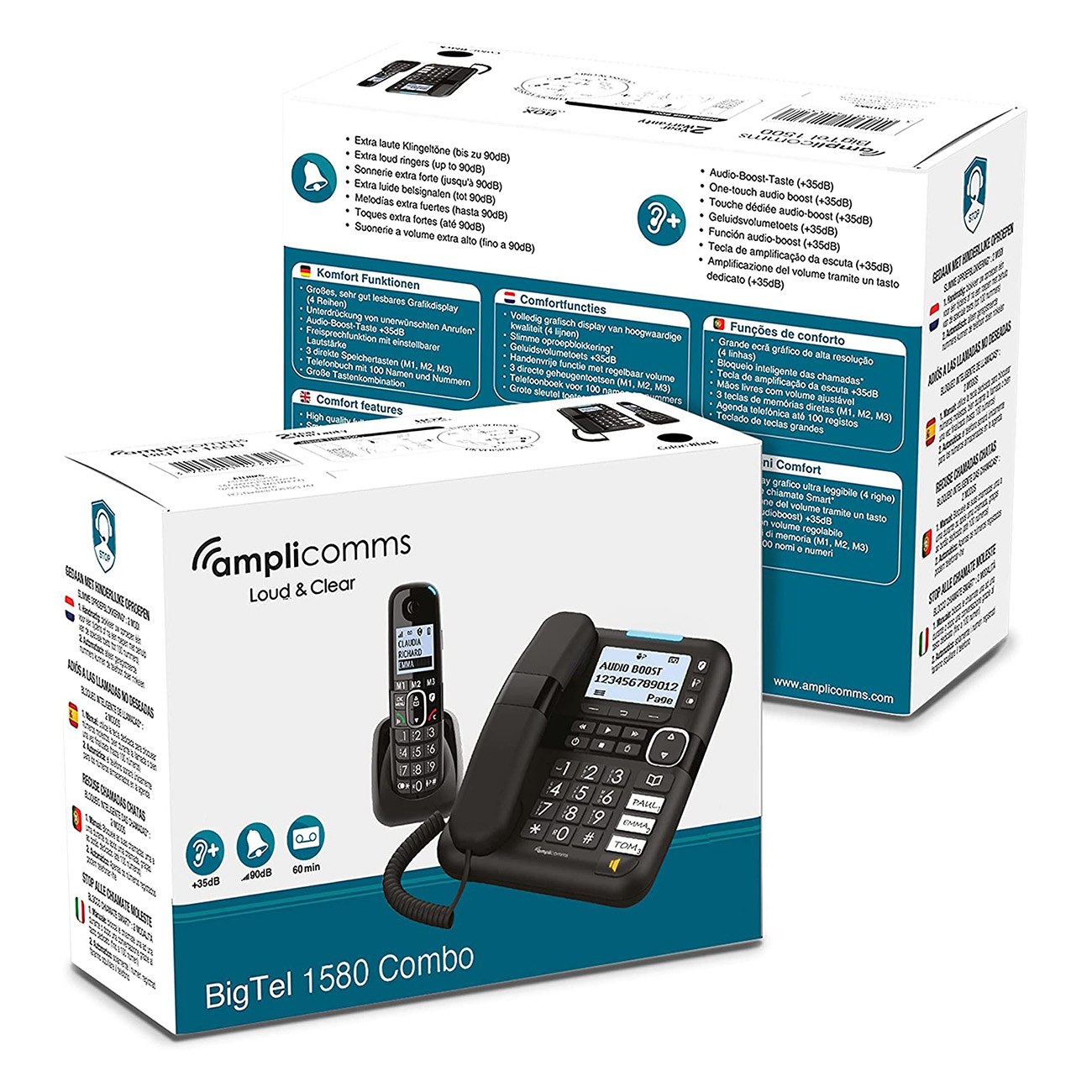 AMPLICOMMS Bigtel 1580 Bedraad en Dect | MediaMarkt