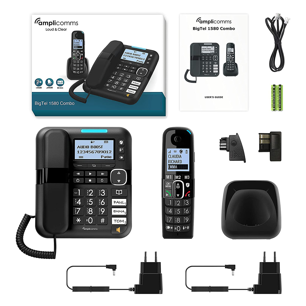 AMPLICOMMS Bigtel 1580 Bedraad en Dect | MediaMarkt