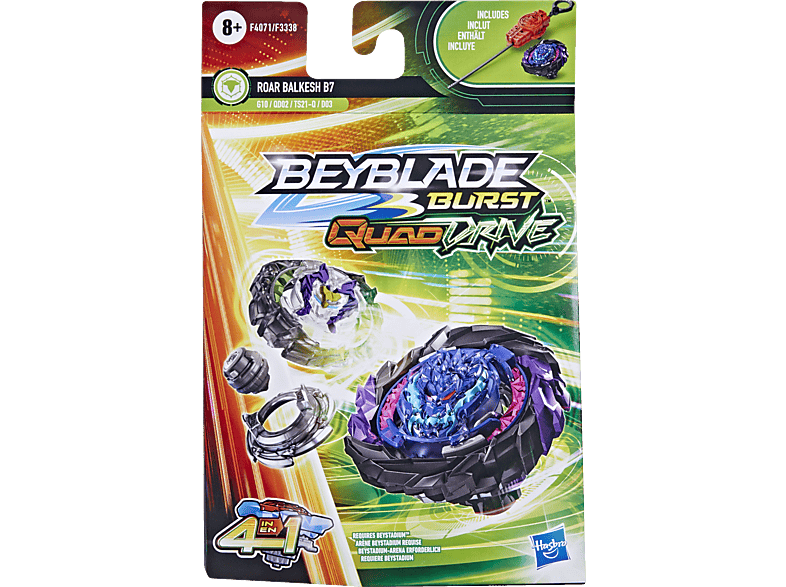 Peonza | Beyblade Burst QuadDrive - Kit Inicial - Roar Balkesh B7 ...