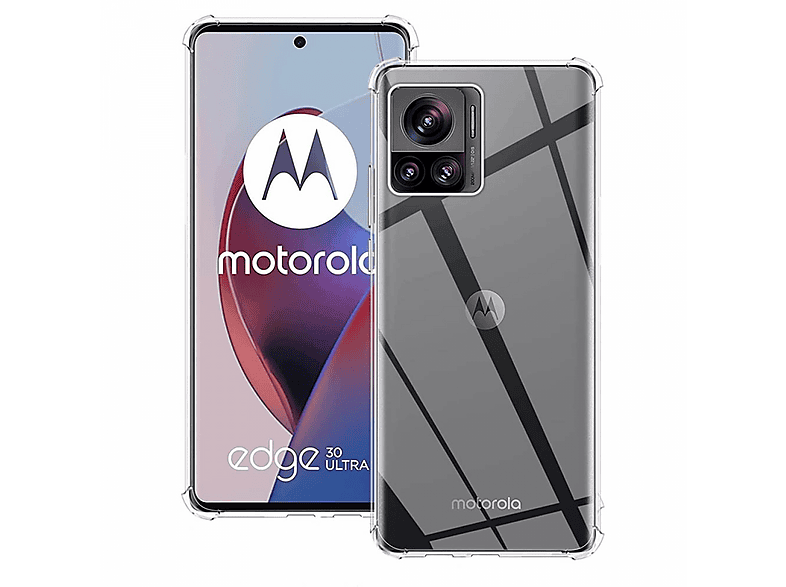 CASEONLINE Shockproof, Backcover, Motorola, Edge 30 Ultra, Transparent ...
