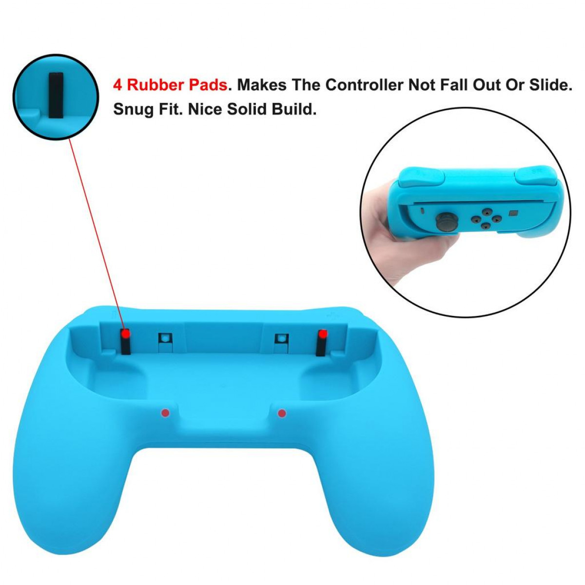 INF Nintendo Switch Joy-Con Controller Grip 2er-Pack Rot/Blau ...