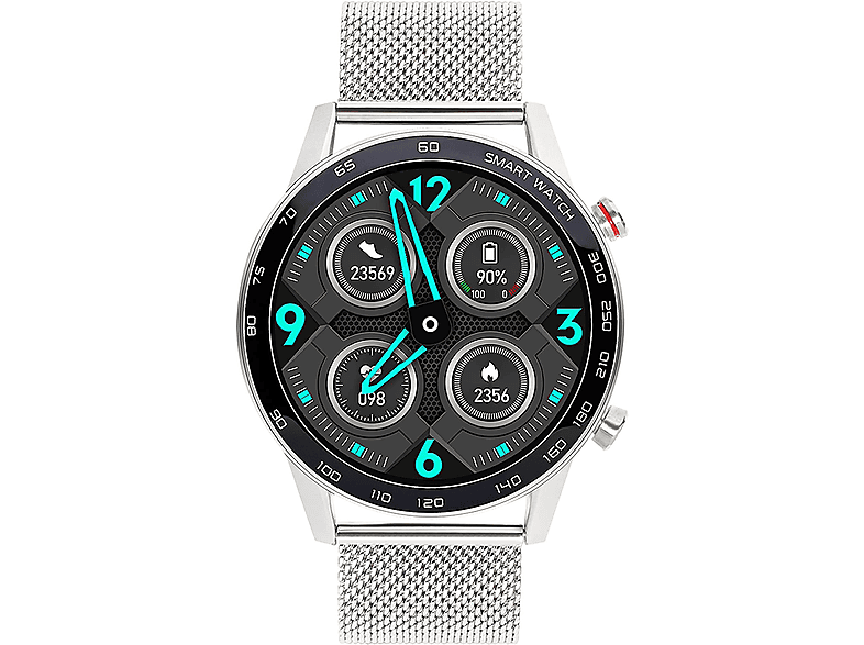 WATCHMARK WDT95 Silber Smartwatch Metall/Kunststoff Metall, Silber | SATURN