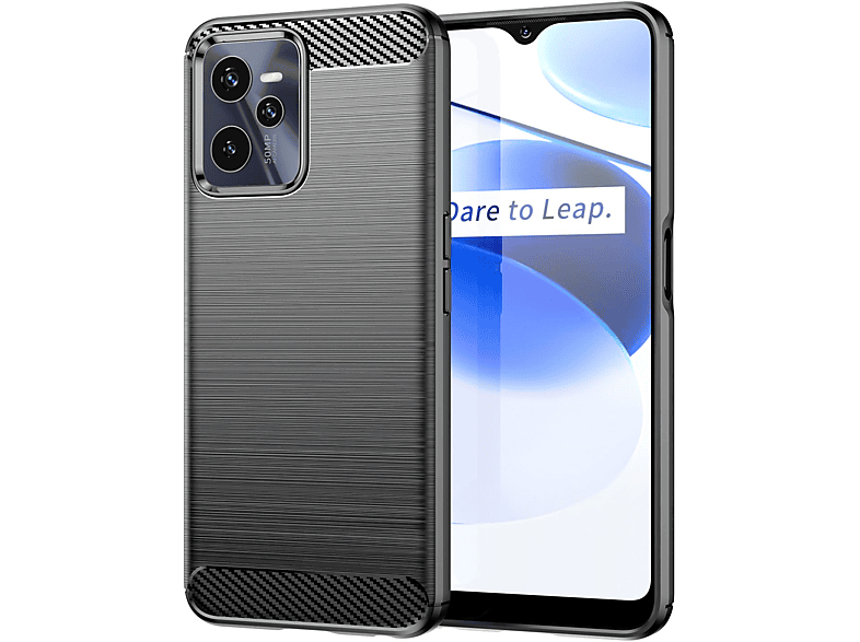 KÖNIG DESIGN Case, Backcover, Realme, C35, Schwarz | MediaMarkt