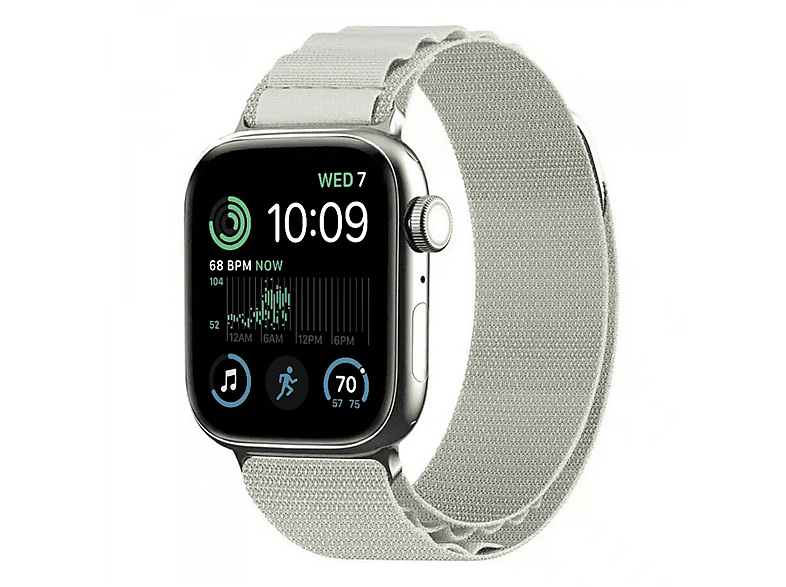 CASEONLINE Artic, Ersatzarmband, Apple, Watch SE 2022 44mm, Star Light ...