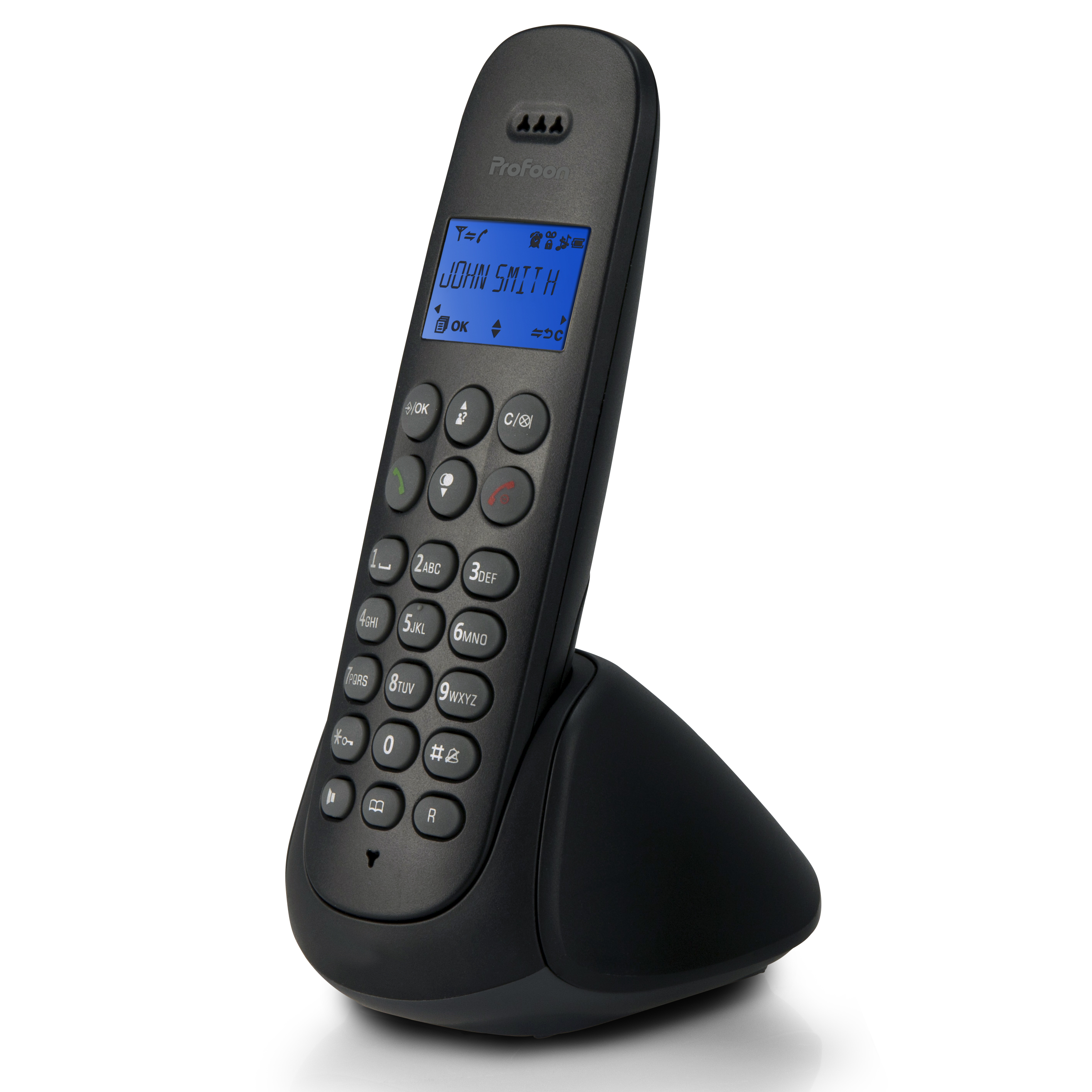 PROFOON PDX-300 - schnurloses DECT Seniorentelefon mit beleuchtetem ...