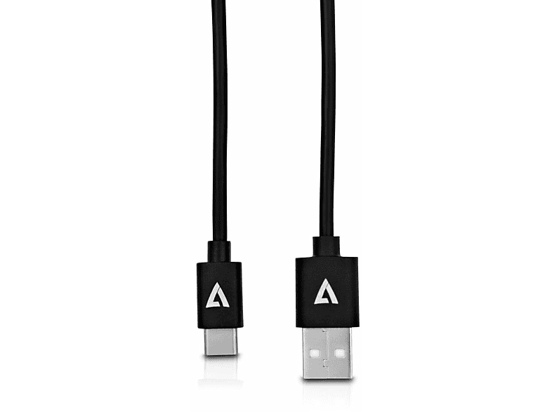 Cable USB - V7 V7U2AC-2M-BLK-1N, USB 2.0, Negro | MediaMarkt