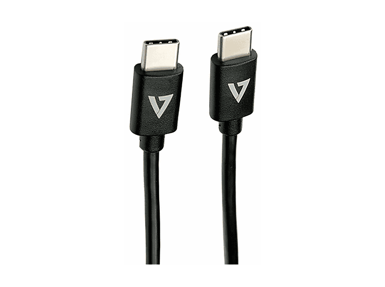 Cable USB | V7 V7USB2C-1M, USB 2.0, USB-C, USB-C, Negro | MediaMarkt