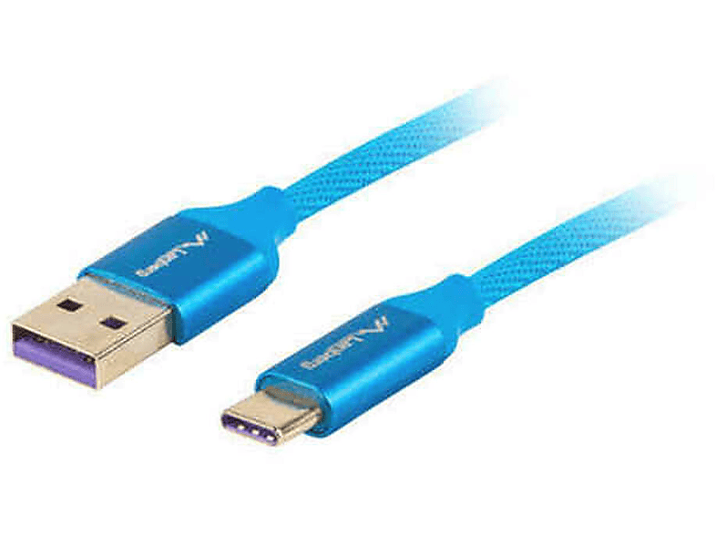 Cable USB | LANBERG CA-USBO-21CU-0010-BL, USB 2.0, USB-A, USB-C, Azul ...