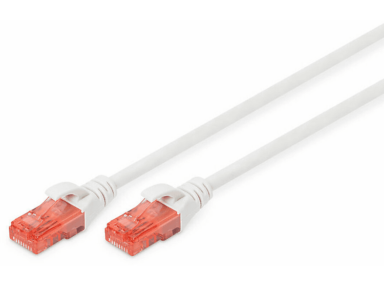 DIGITUS Patch-Kabel RJ-45 (M) zu RJ-45 (M) 3m Kupfer U/UTP Cat 6 weiß ...